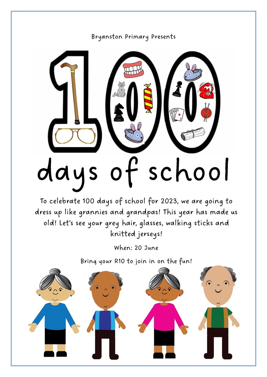 100 days of school | Bryanston Primary School